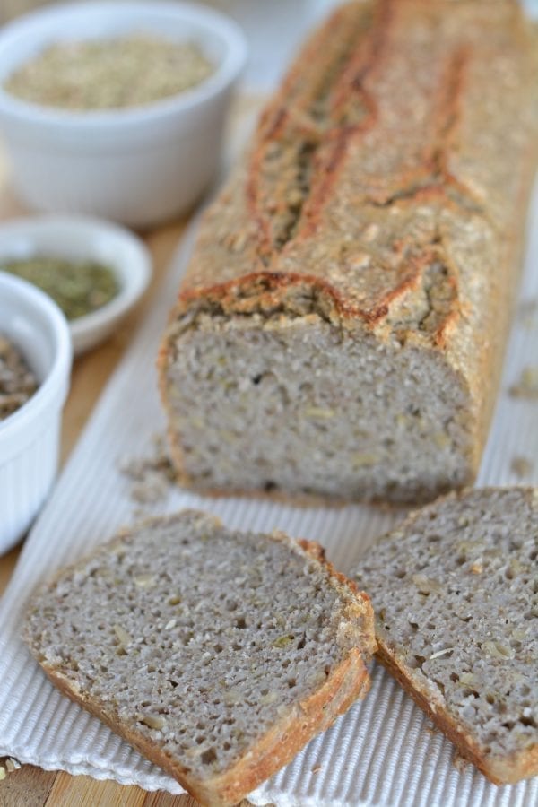 Fermented Buckwheat Bread with Hemp Seed Spread