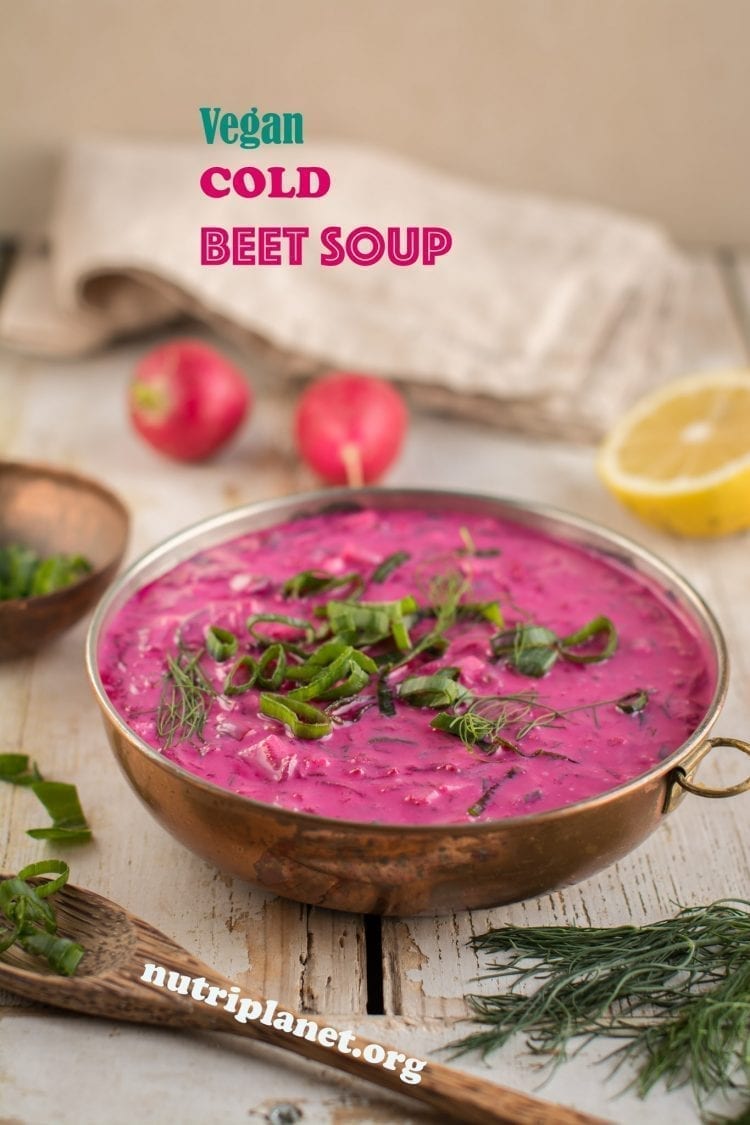 Cold Beet Soup [Vegan, Gluten-Free and Oil-Free]