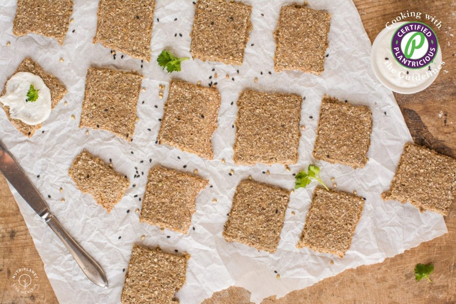 Gluten-Free Sprouted Crackers [Oil-Free] | Nutriplanet