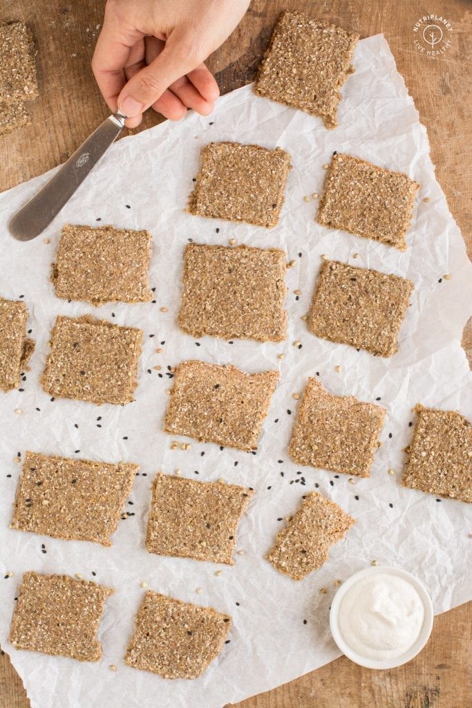 Gluten-Free Sprouted Crackers [Oil-Free] | Nutriplanet
