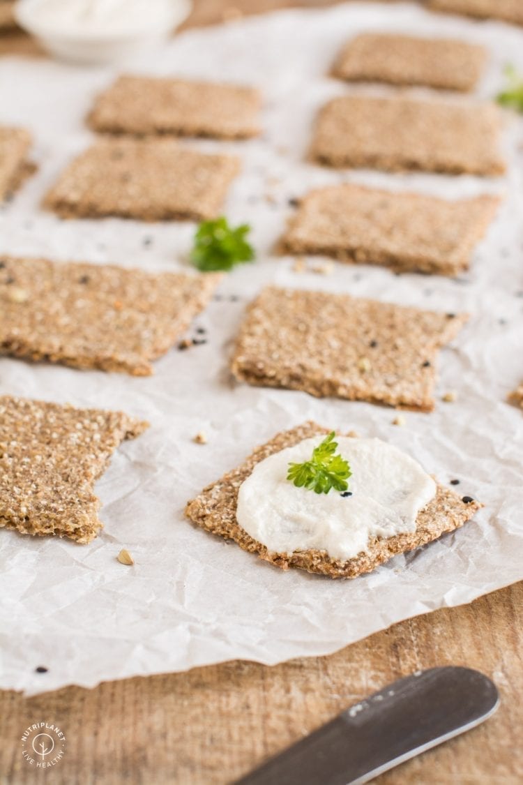 Gluten-Free Sprouted Crackers [Oil-Free] | Nutriplanet