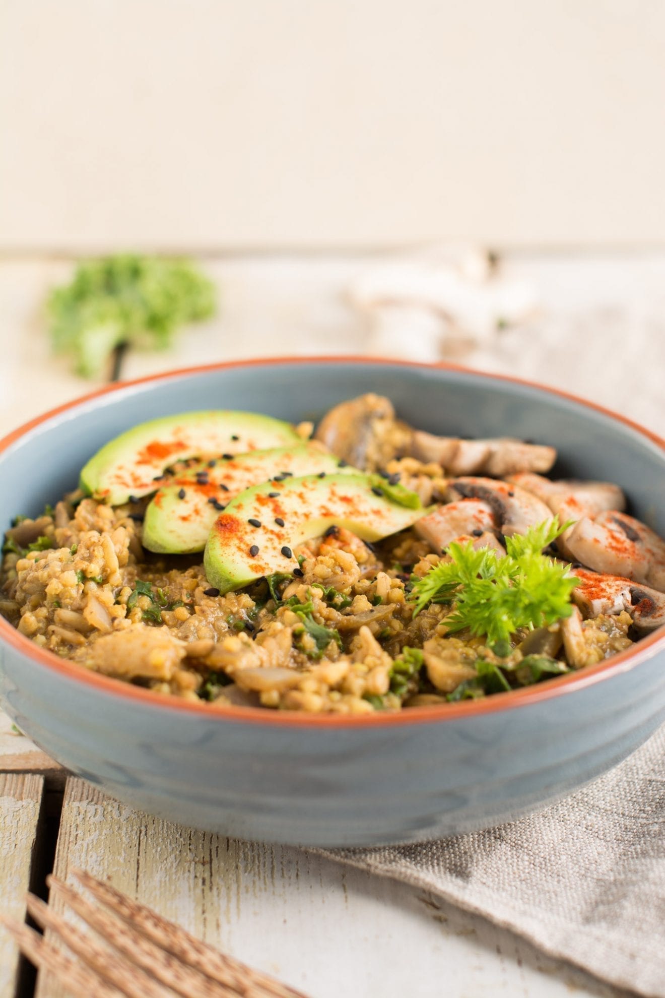 Savoury Indian Spiced Curry Porridge [Vegan] | Nutriplanet